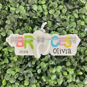 BRACES Ornament | Personalized New Braces Ornament • Ceramic Ornament ...