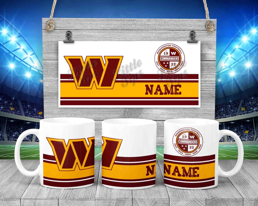 Washington Commanders NFL Themed Personalised Mug - Etsy