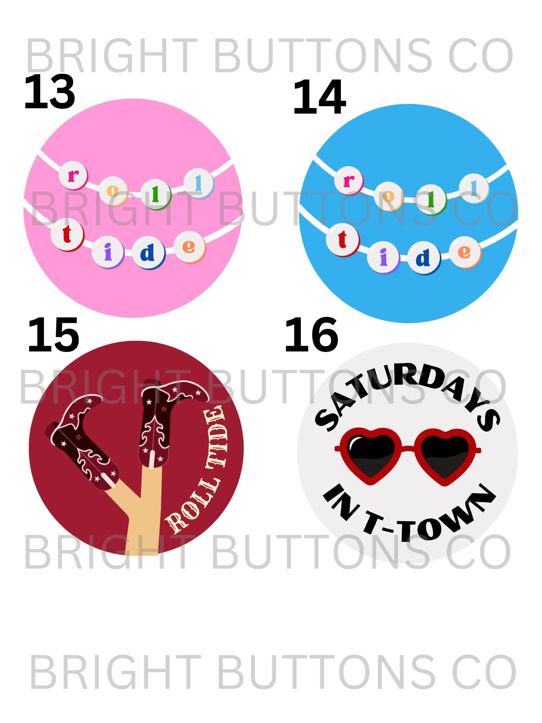 Alabama Game Day Pins - Etsy