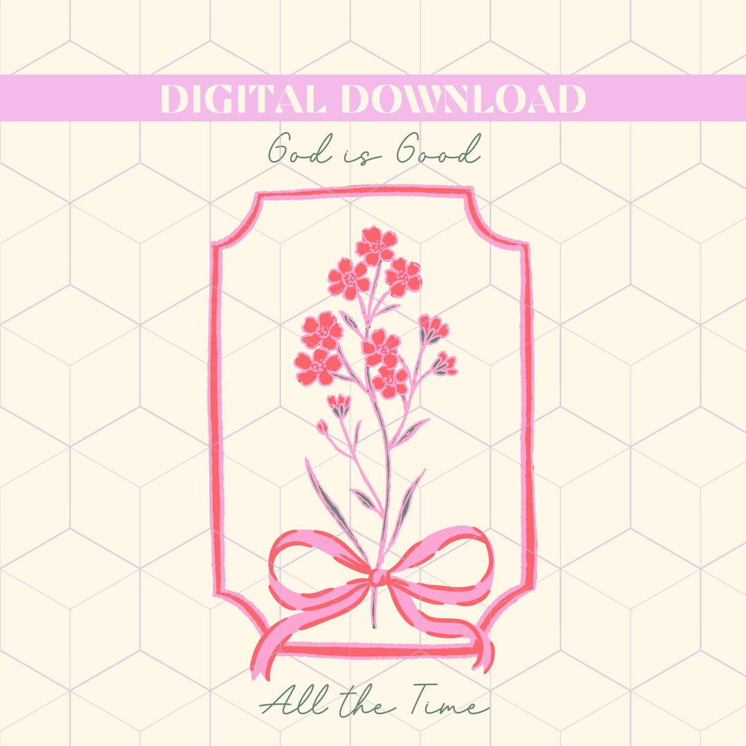 God is Good Tshirt Design for Printing, PNG Sublimation Design for ...