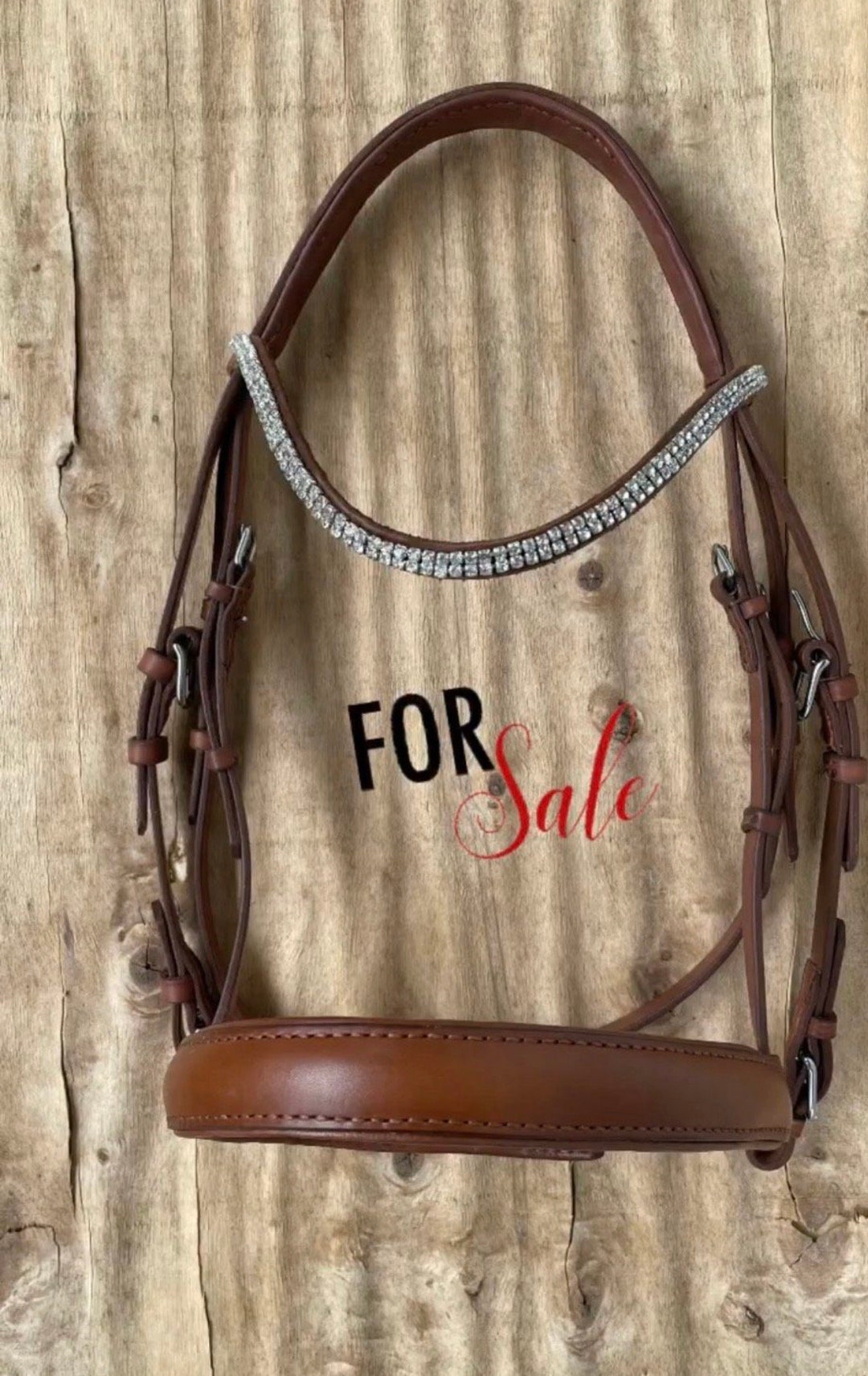 Snaffle Bridle Teak Gr Vb / Small WB Bridle Rhinestone - Etsy