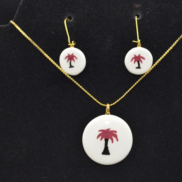 South Carolina Palmetto Tree Necklace - Etsy