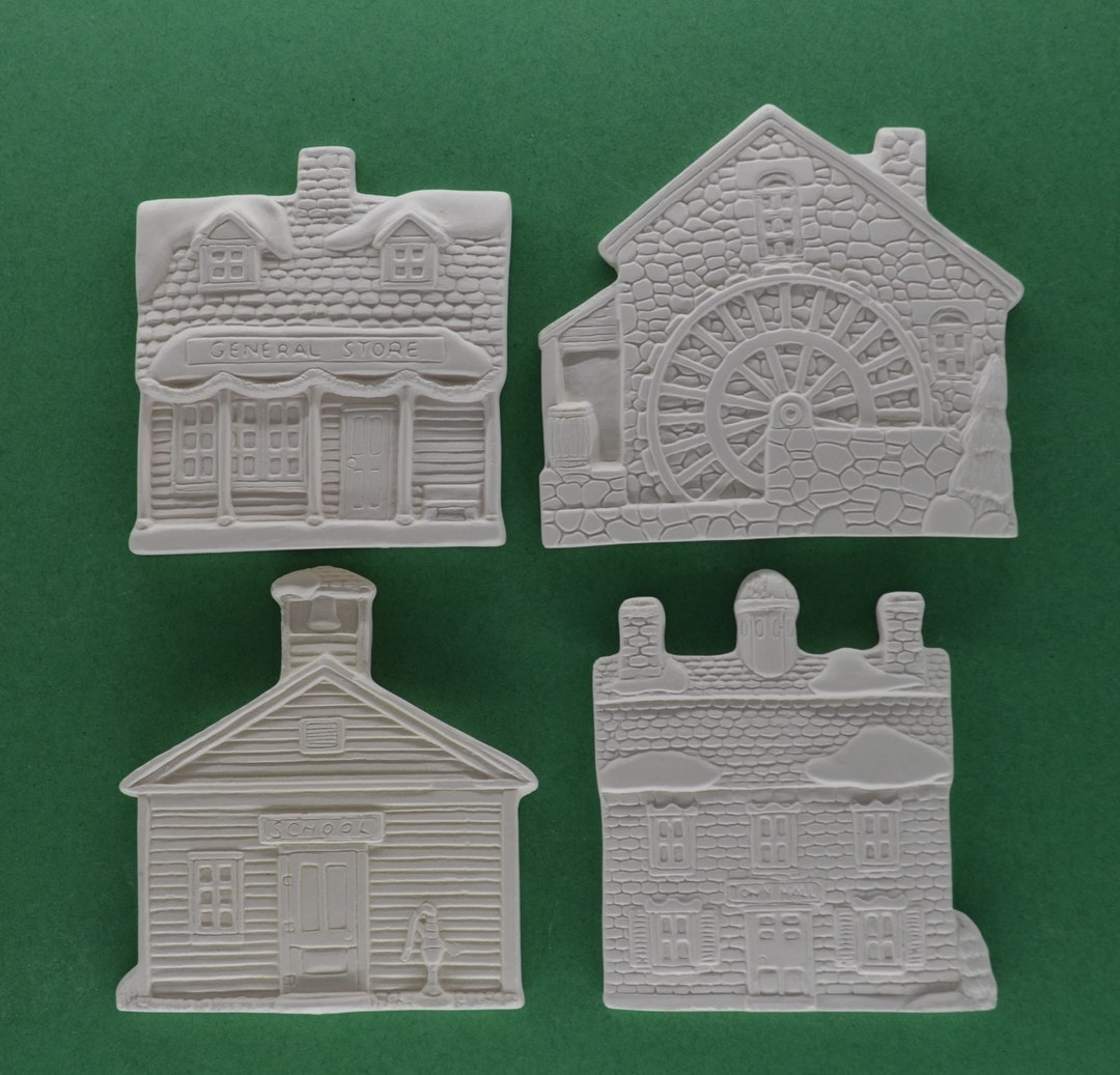 Old Country Buildings, General Store, Grist Mill, School, Town Hall ...
