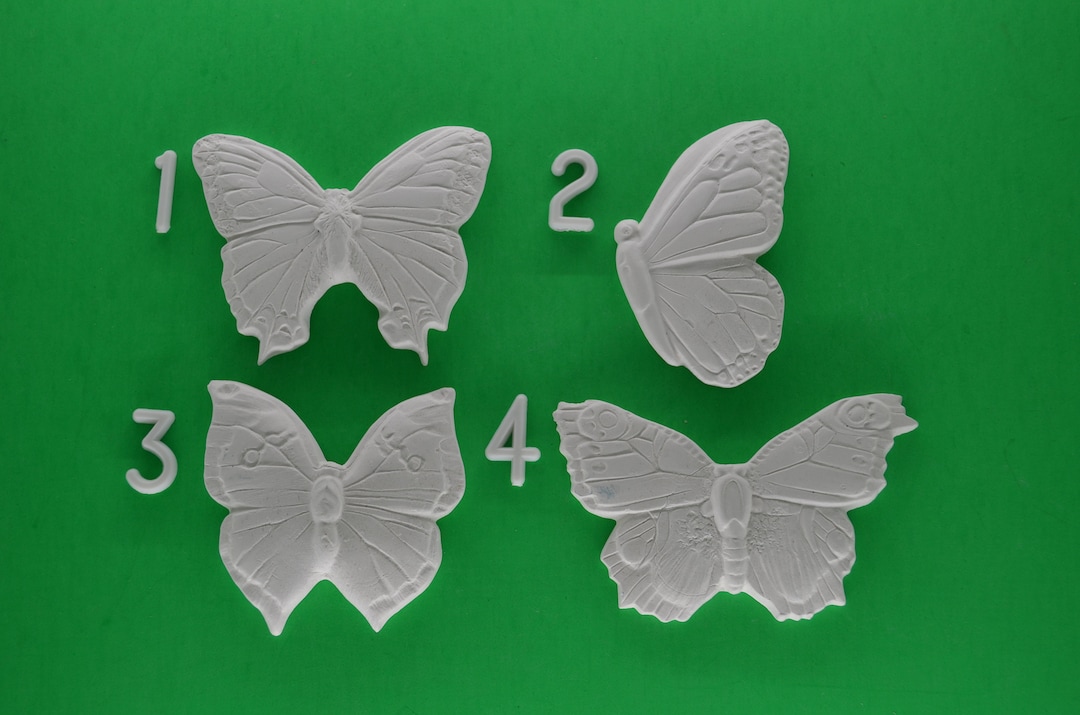 Butterflies, Various Styles and Sizes, Ceramic Bisque Unpainted Ready ...