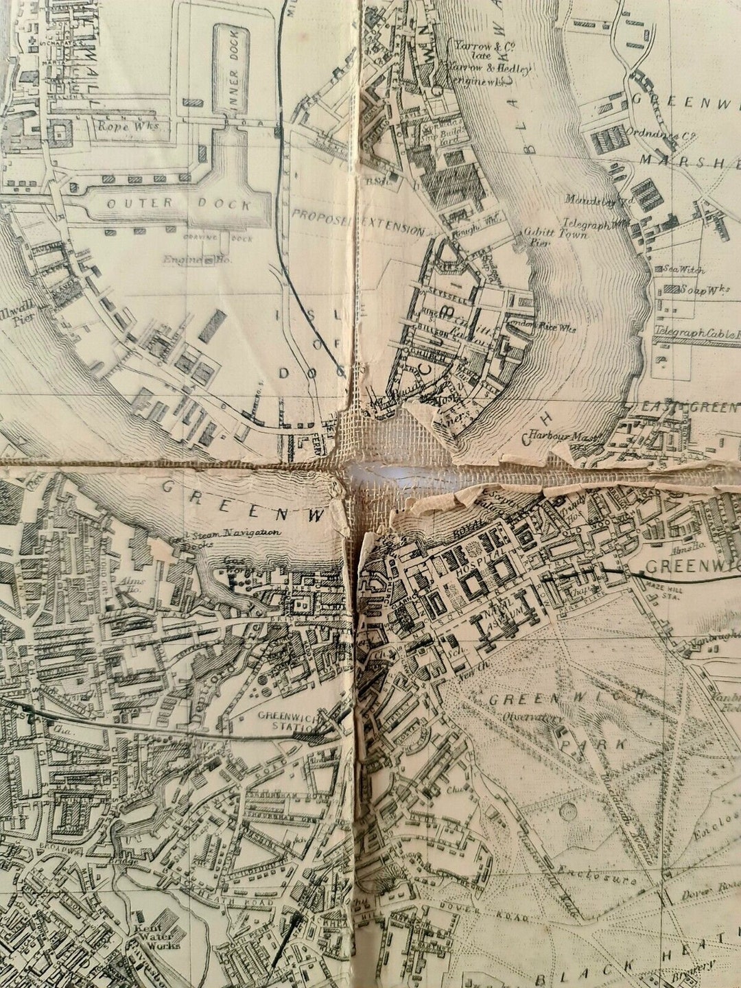 Antique Map London Post Office Directory 1885 South London - Etsy