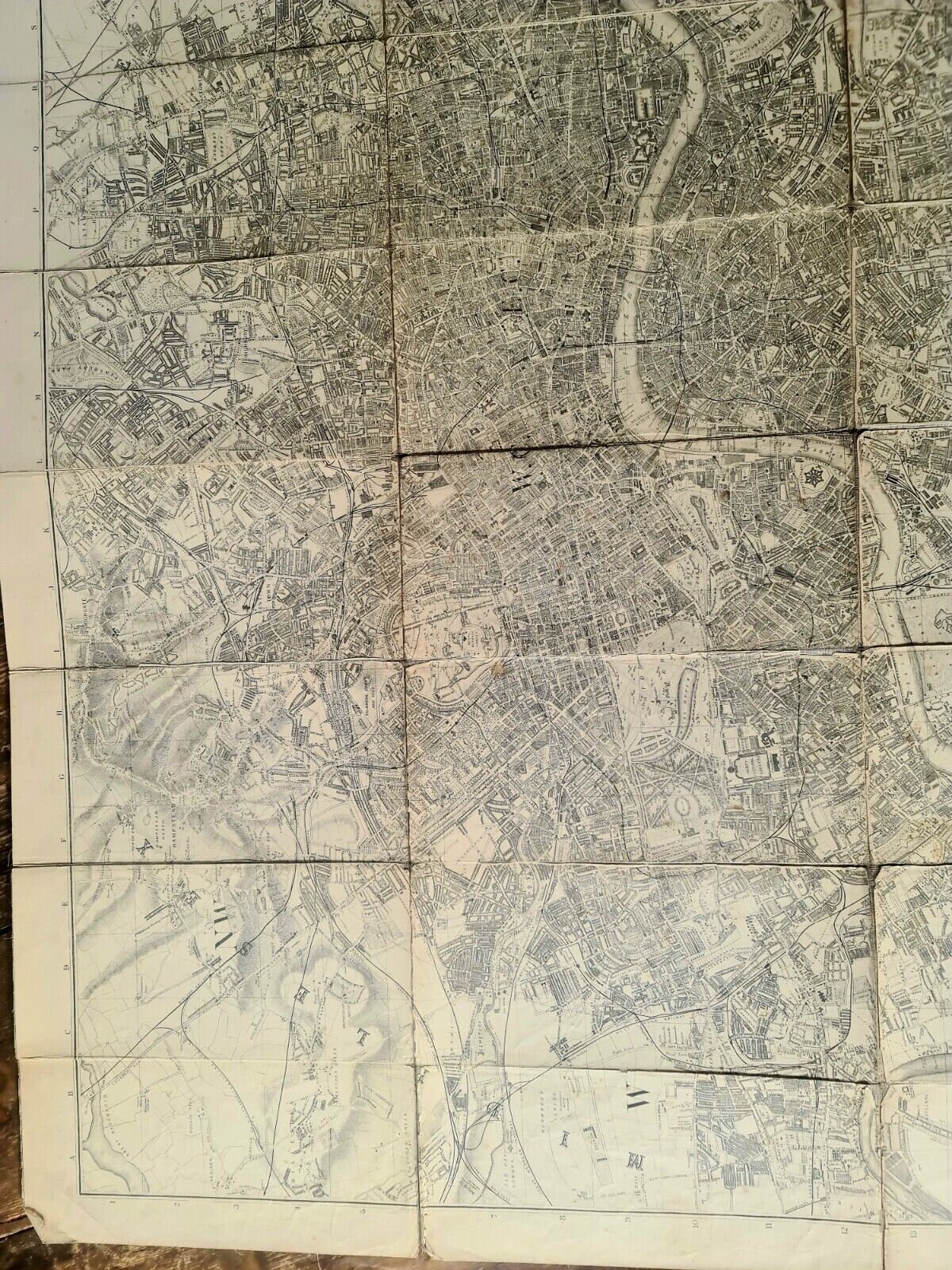 Antique Map London Post Office Directory 1885 South London - Etsy