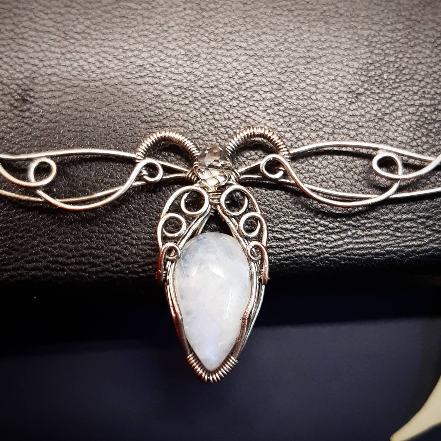 Elf Fairy Style Moonstone Necklace Natural Crystal Gemstone - Etsy