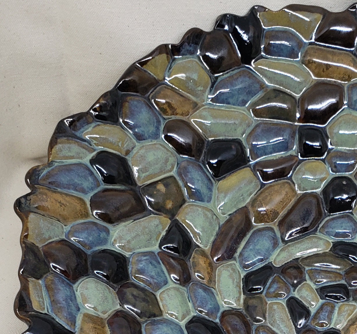 Large 'Pebble' Bowl Unique Textured Design | Etsy
