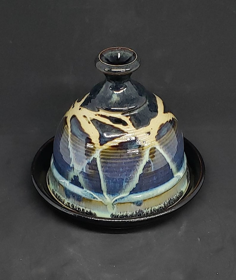 Clay Butter Dish - Pottery Butter Dish - Unique Butter Dish - Wheel ...