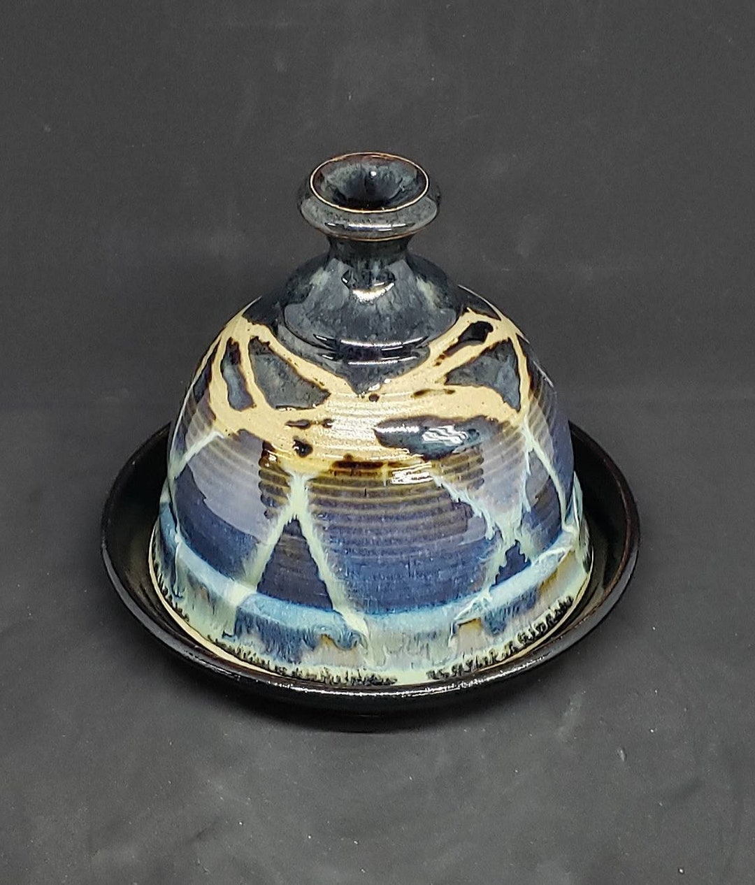 Clay Butter Dish - Pottery Butter Dish - Unique Butter Dish - Wheel ...