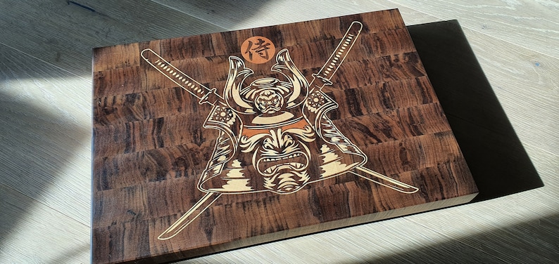 Cnc Vector File Prepared for Perfect Samurai Inlay Cutting Board (SVG ...