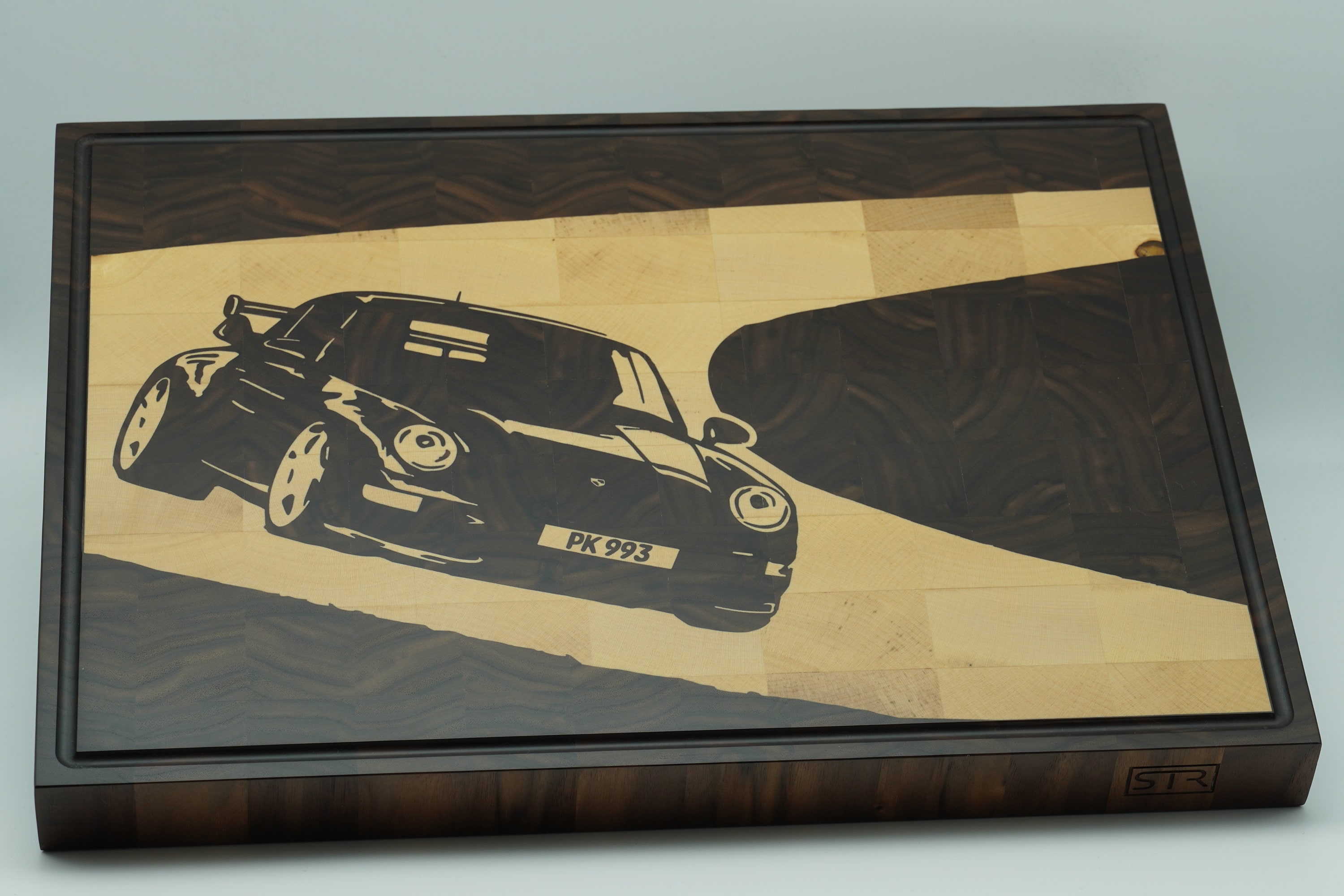 Cnc Vector File Prepared for Perfect Porsche Inlay Cutting Board (SVG ...