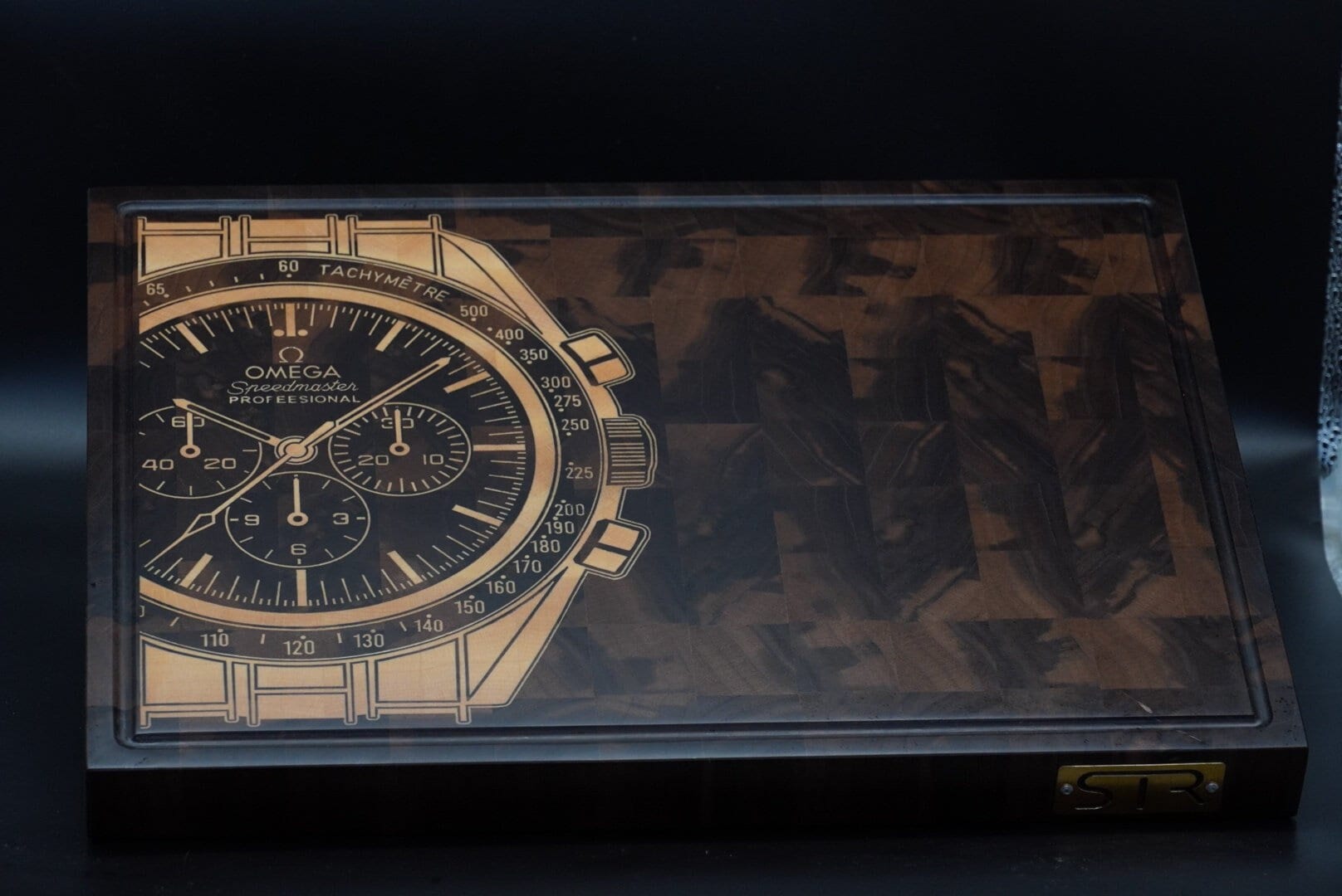 Cnc Vector File Prepared for Perfect Omega Watch Inlay Cutting Board ...