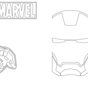 3 Different Cnc Vector File Prepared for Perfect Ironman Inlay - Etsy