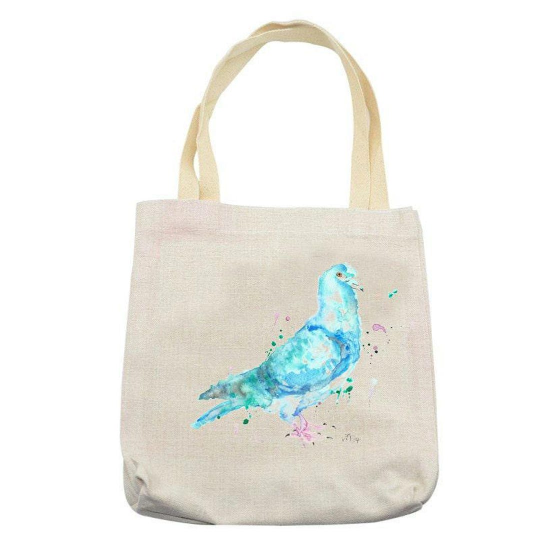 Jamie Taylor Art Pigeon Tote Bag - Etsy