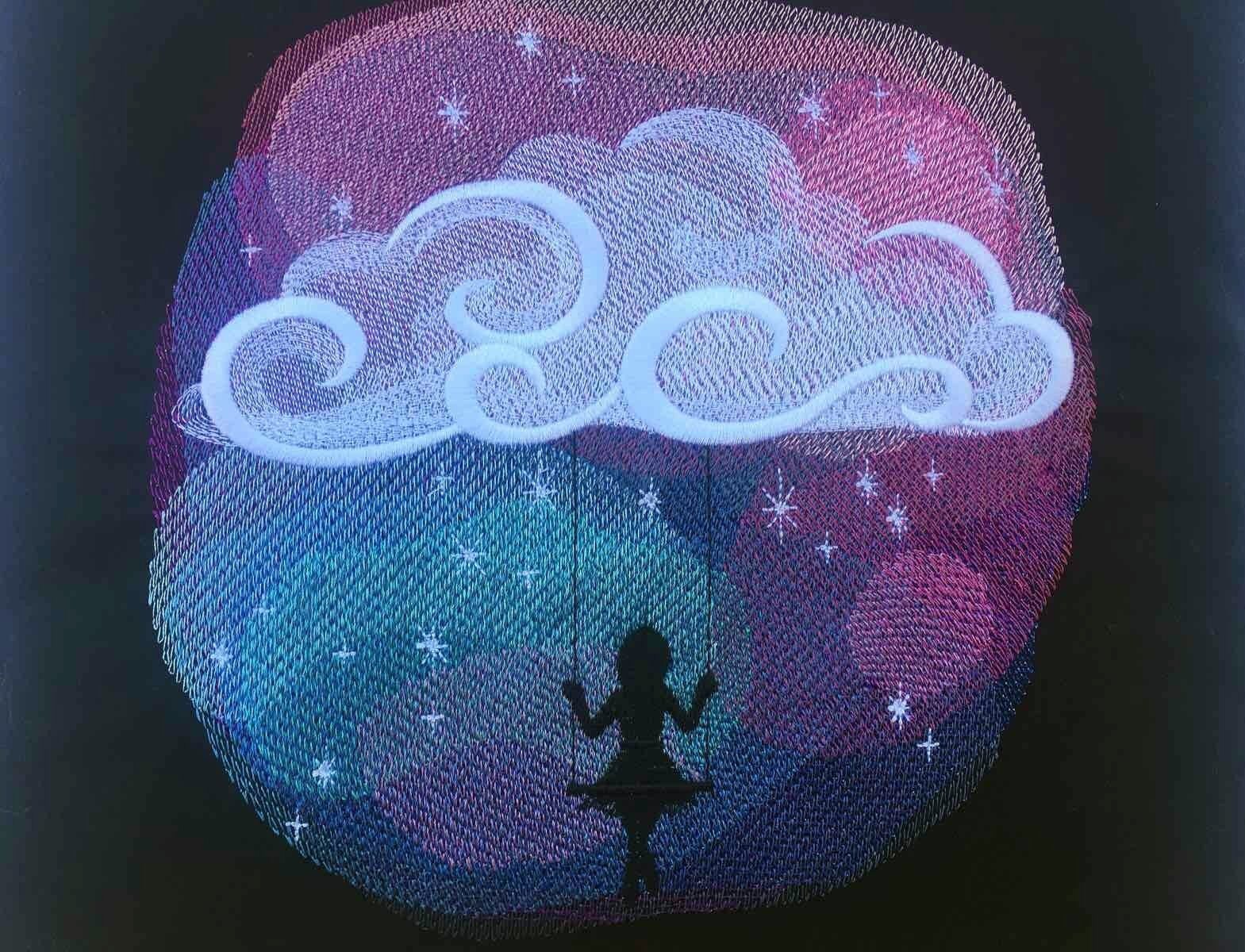 Space Swing Galaxy Stars Universe Cosmic Celestial Embroidery ...