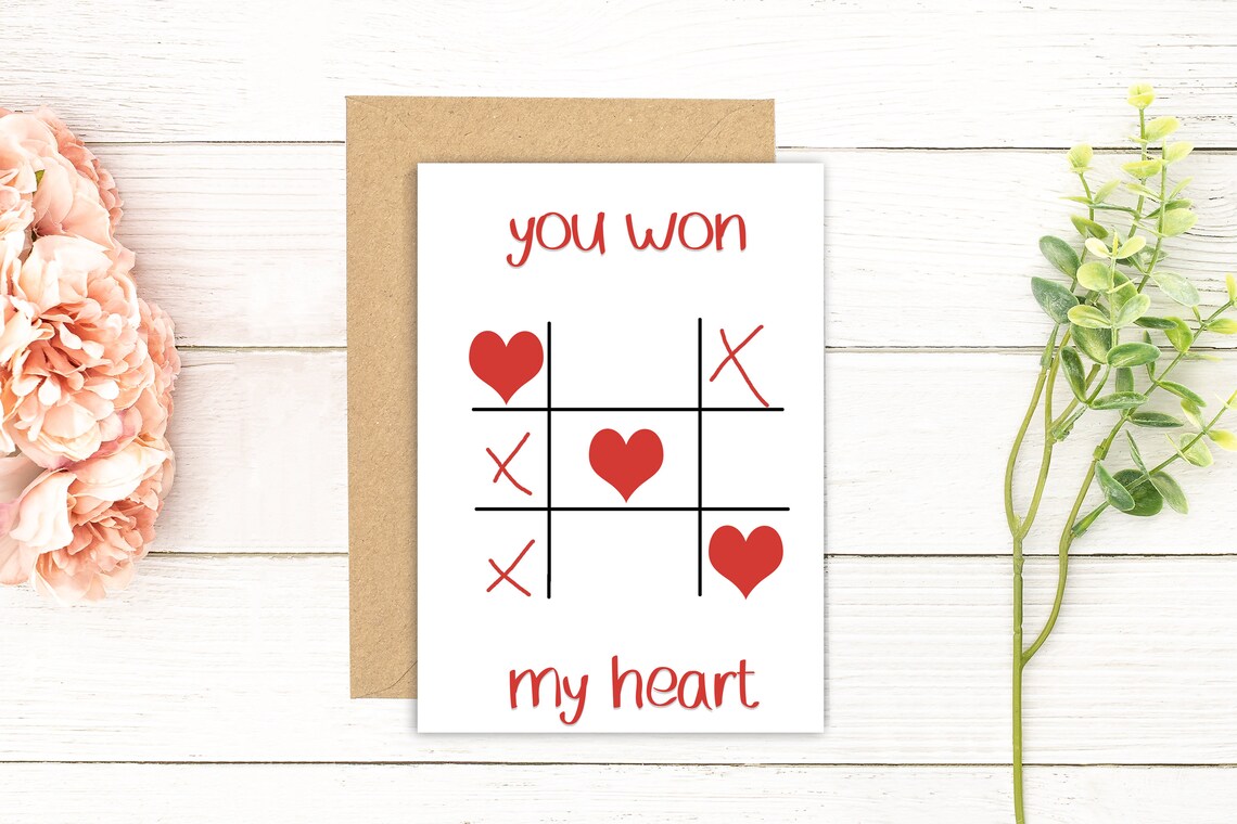 You Won My Heart Valentine's Day Card - Etsy