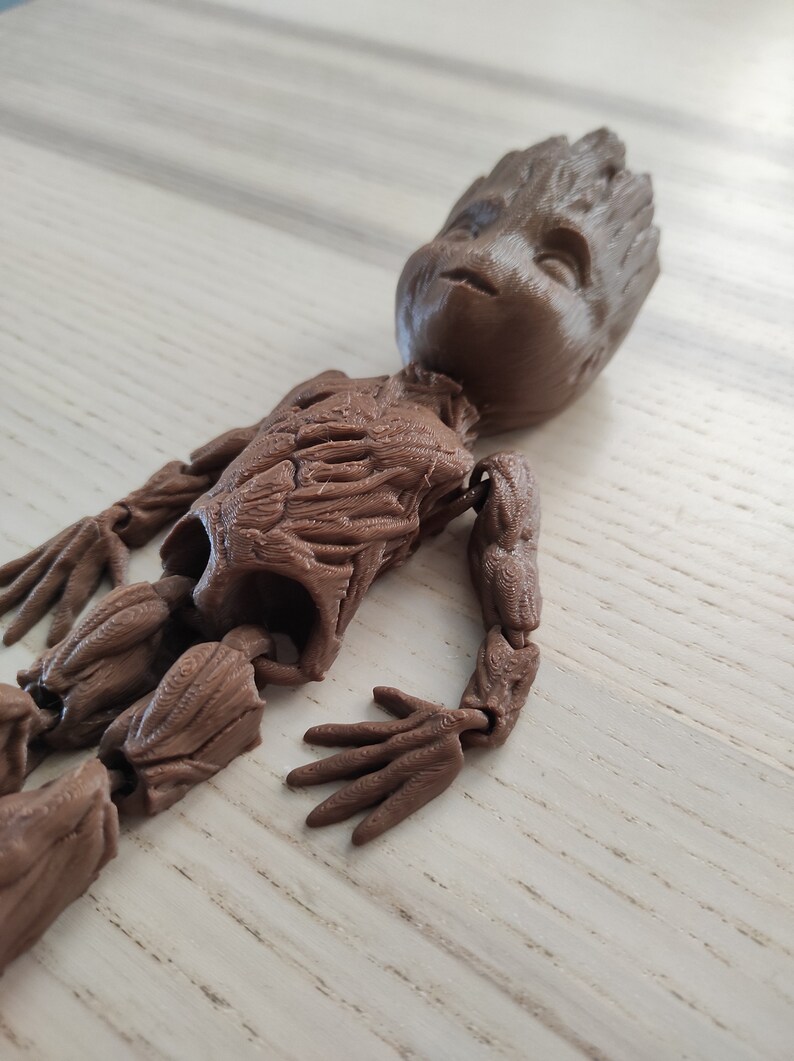 Groot Articulated Fidget Toy 3D Printed Flexible - Etsy