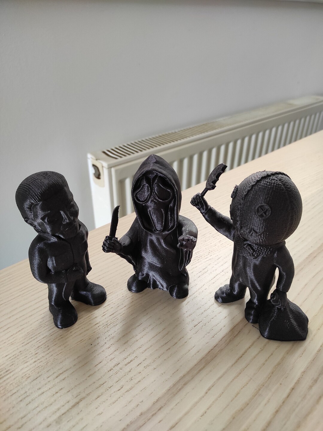 Glitter Black 3D Printed Halloween Figurines Horror Movie - Etsy