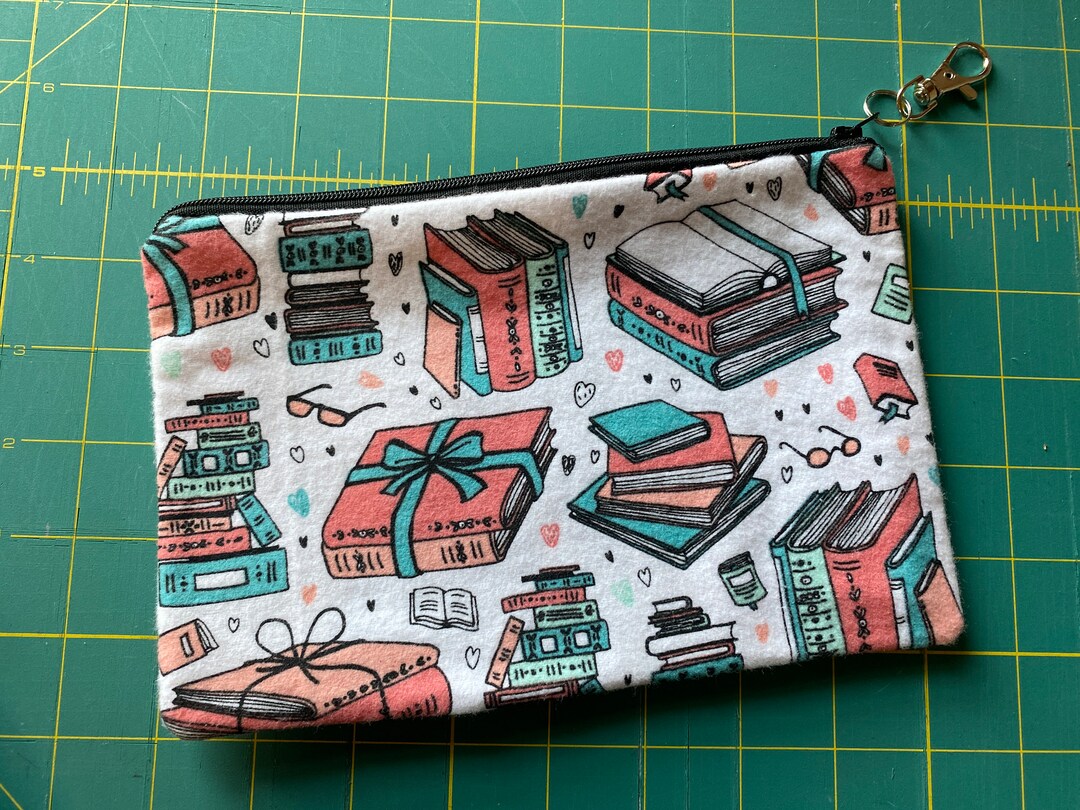 Piles of Books Zipper Bags - Etsy