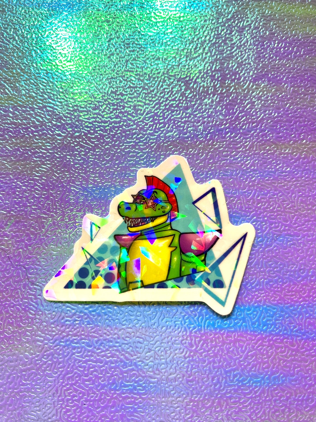 Fnaf Monty Gator 2 Inch Vinyl Holographic Sticker - Etsy