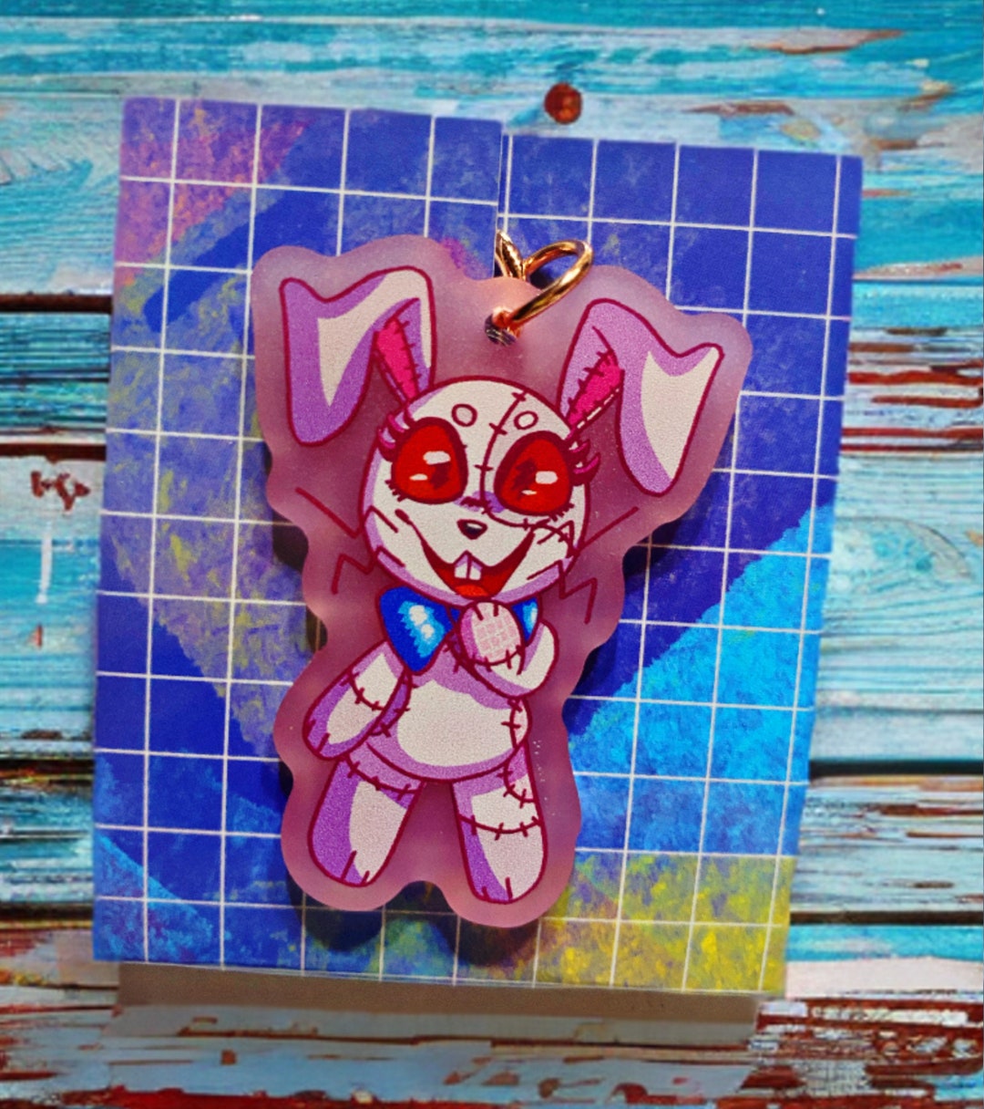Vanny Fnaf Pink Frosted Acrylic Keychain - Etsy