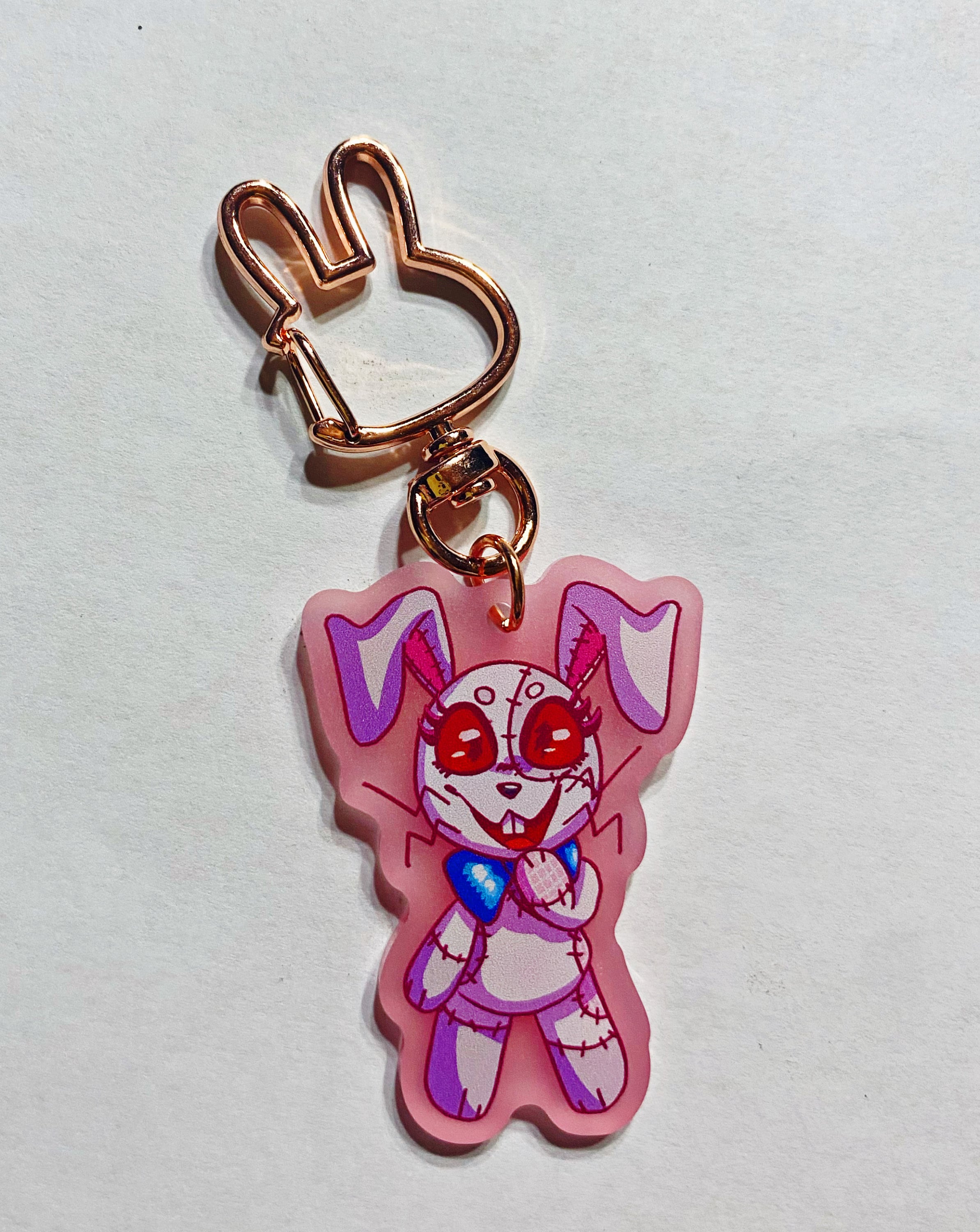 Vanny Fnaf Pink Frosted Acrylic Keychain - Etsy