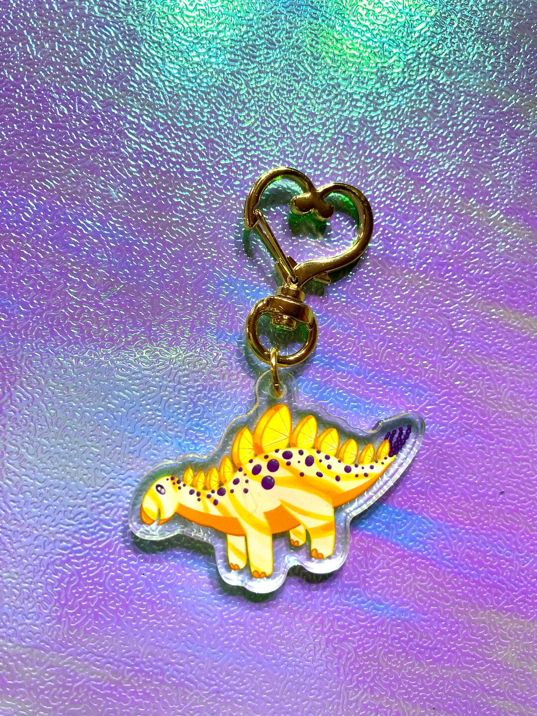 Dino Lover Dessert Themed Stegosaurus Dino Keychain - Etsy
