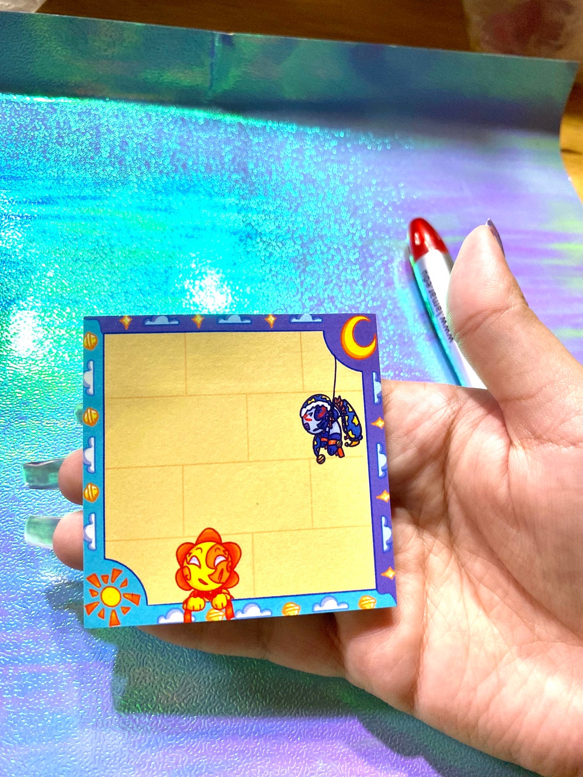 Sun and Moon Sticky Notes - Etsy