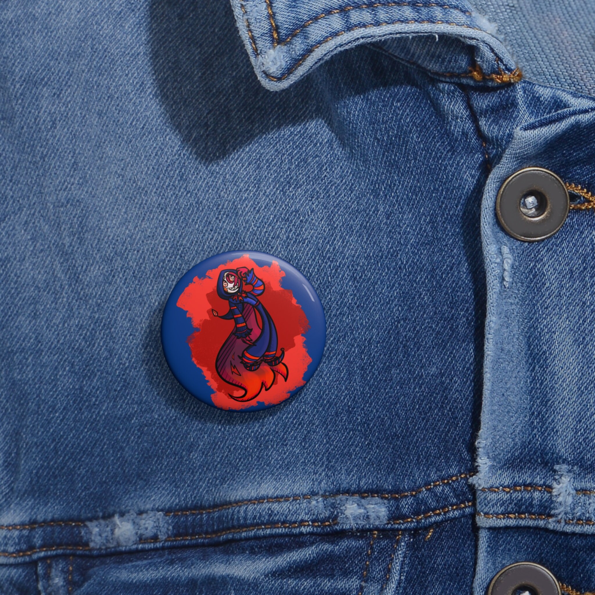 Pin Buttons, Fnaf the Sun and Moon Show Bloodmoon Design, Five Nights ...