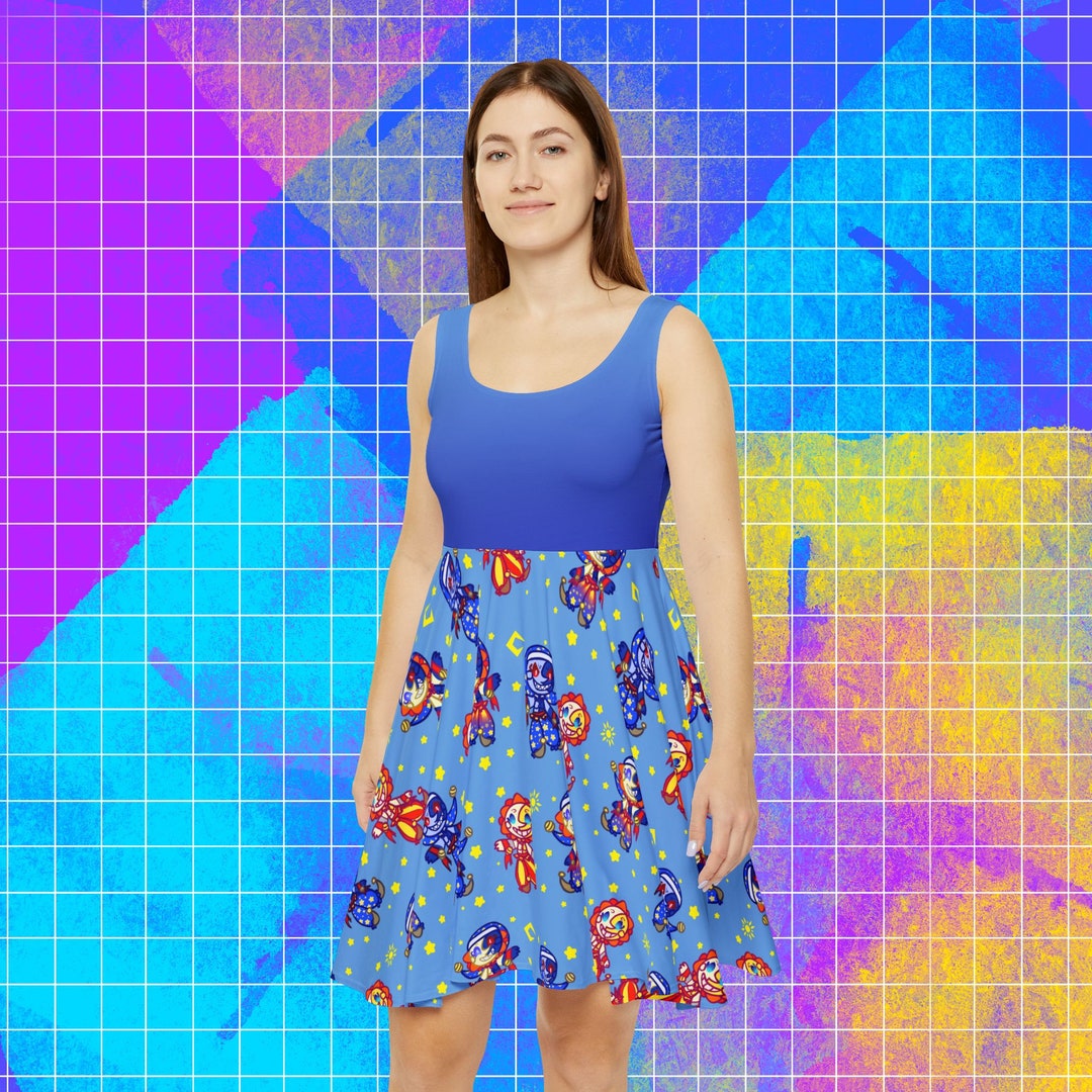 Fnaf Skater Dress, Women's Sundrop Moondrop Eclipse Costume, Cosplay ...
