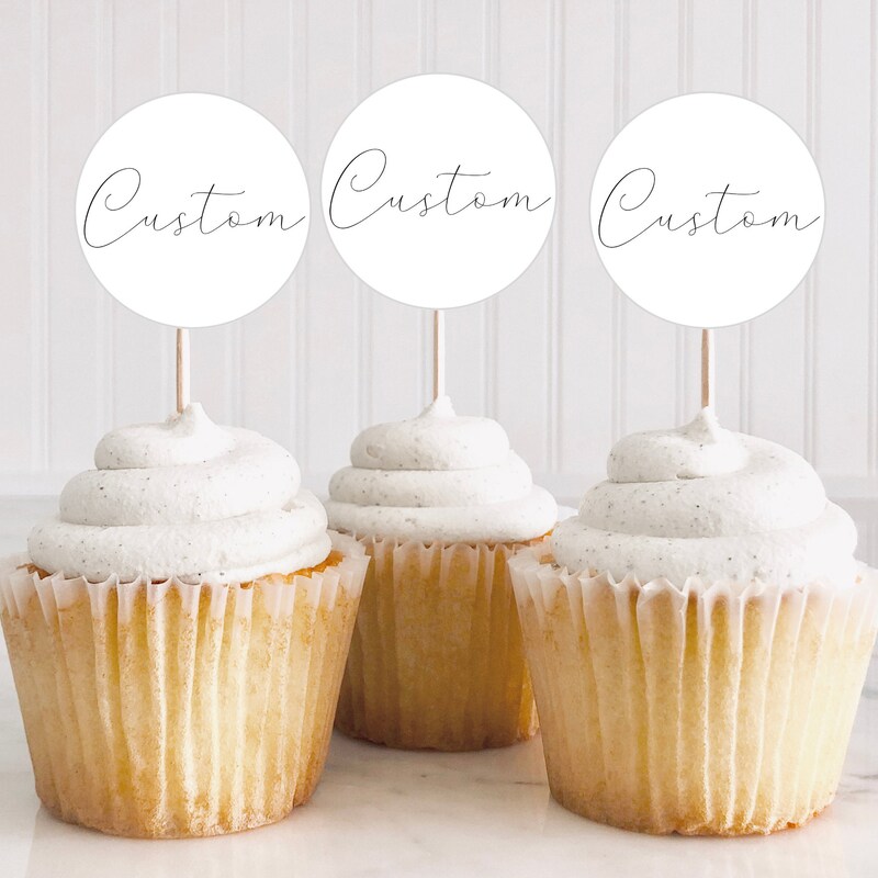 Custom Cupcake Toppers - Etsy