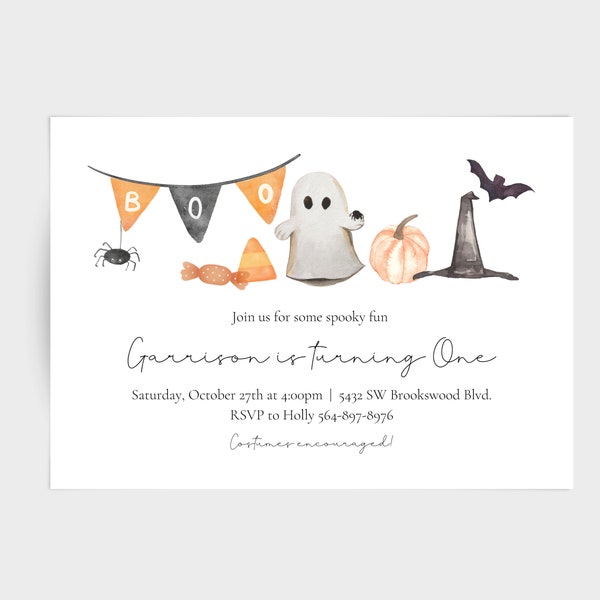 October Birthday Invitation - Etsy
