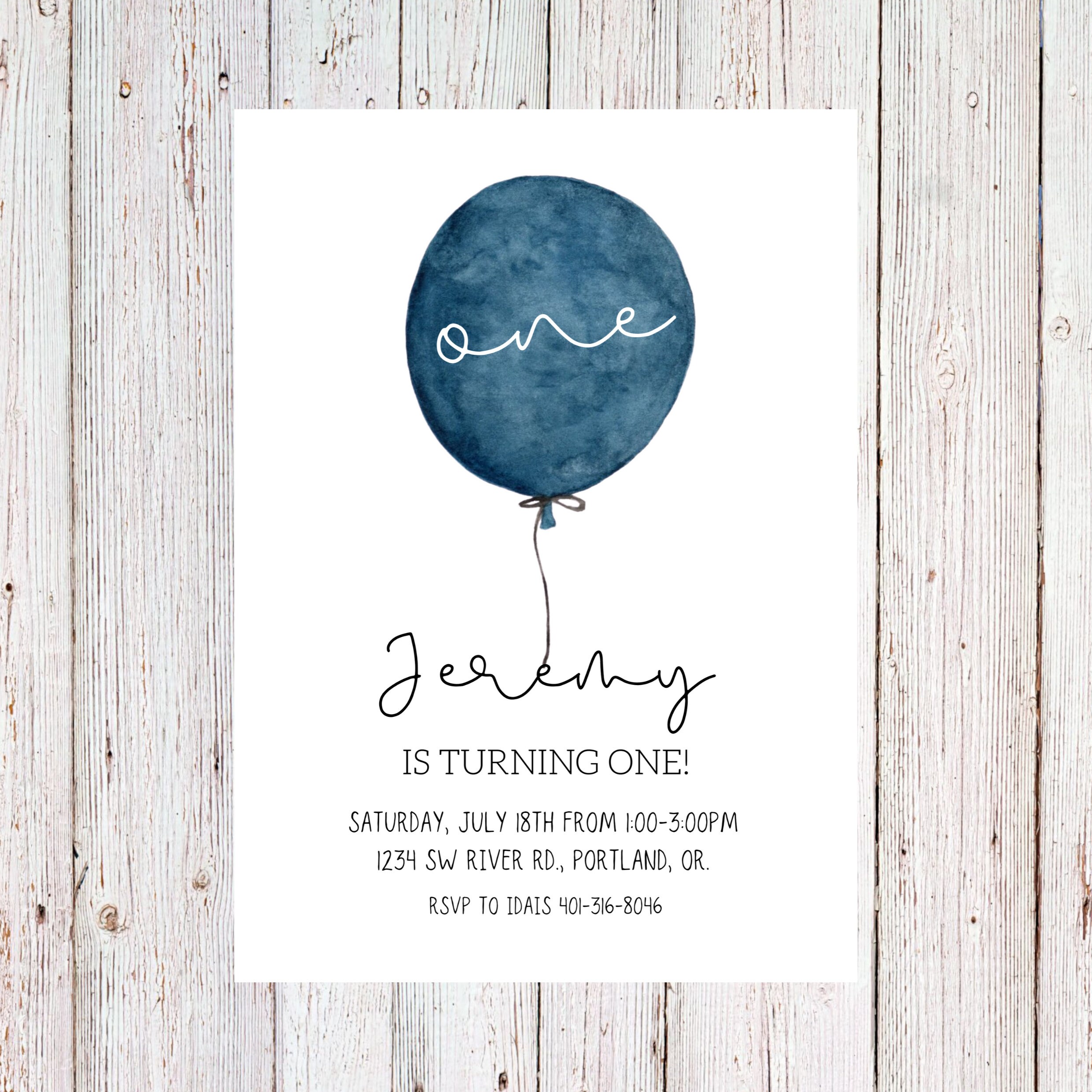 Custom Printed Balloon Invitations
