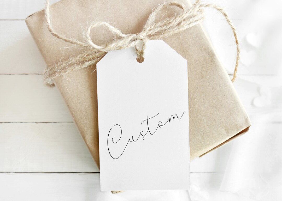Custom Party Favor Tag - Digital Copy - Etsy