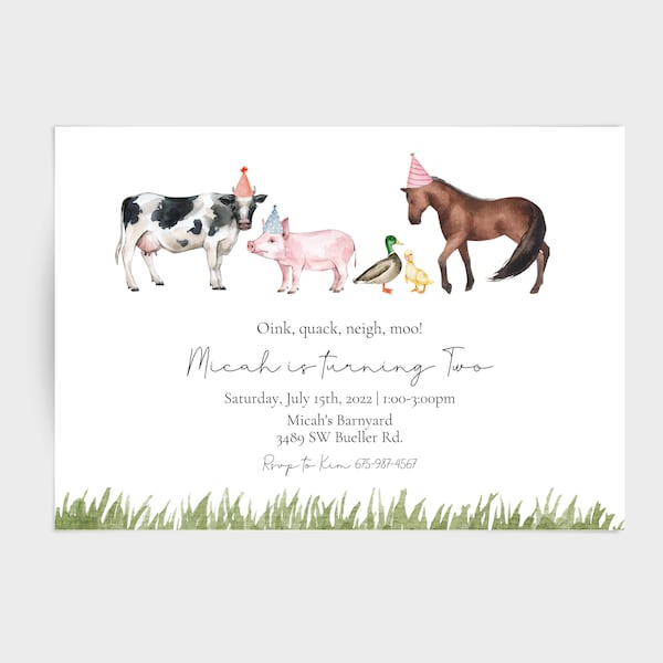 Barn Invitation - Etsy Australia