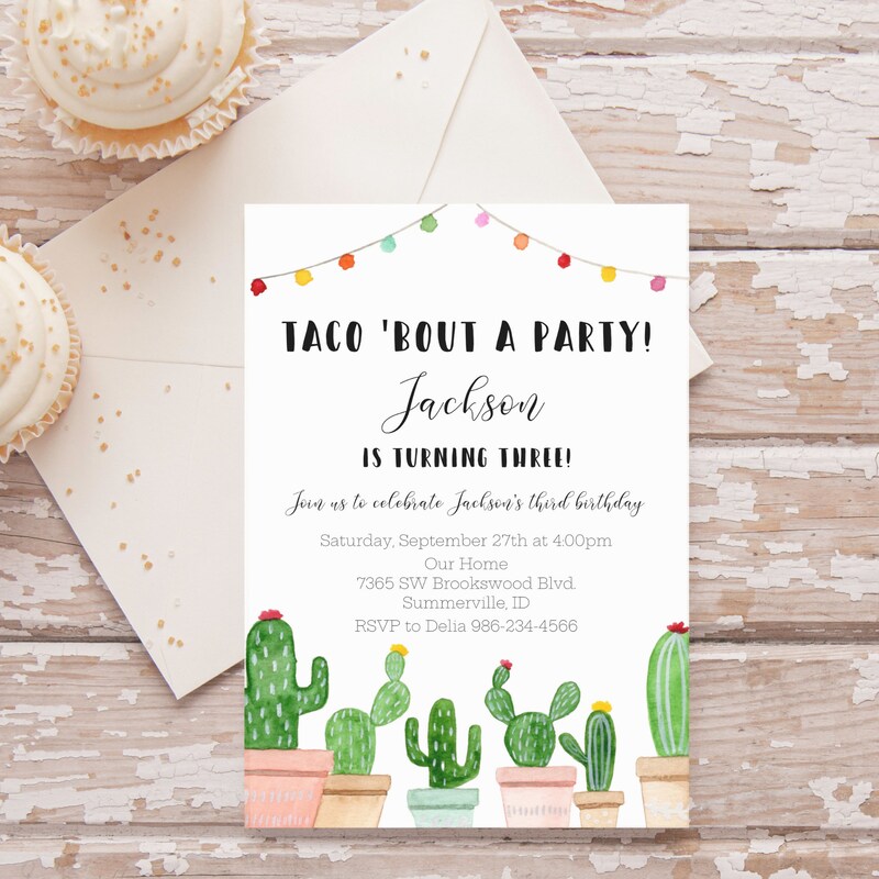 Taco Invitation - Etsy