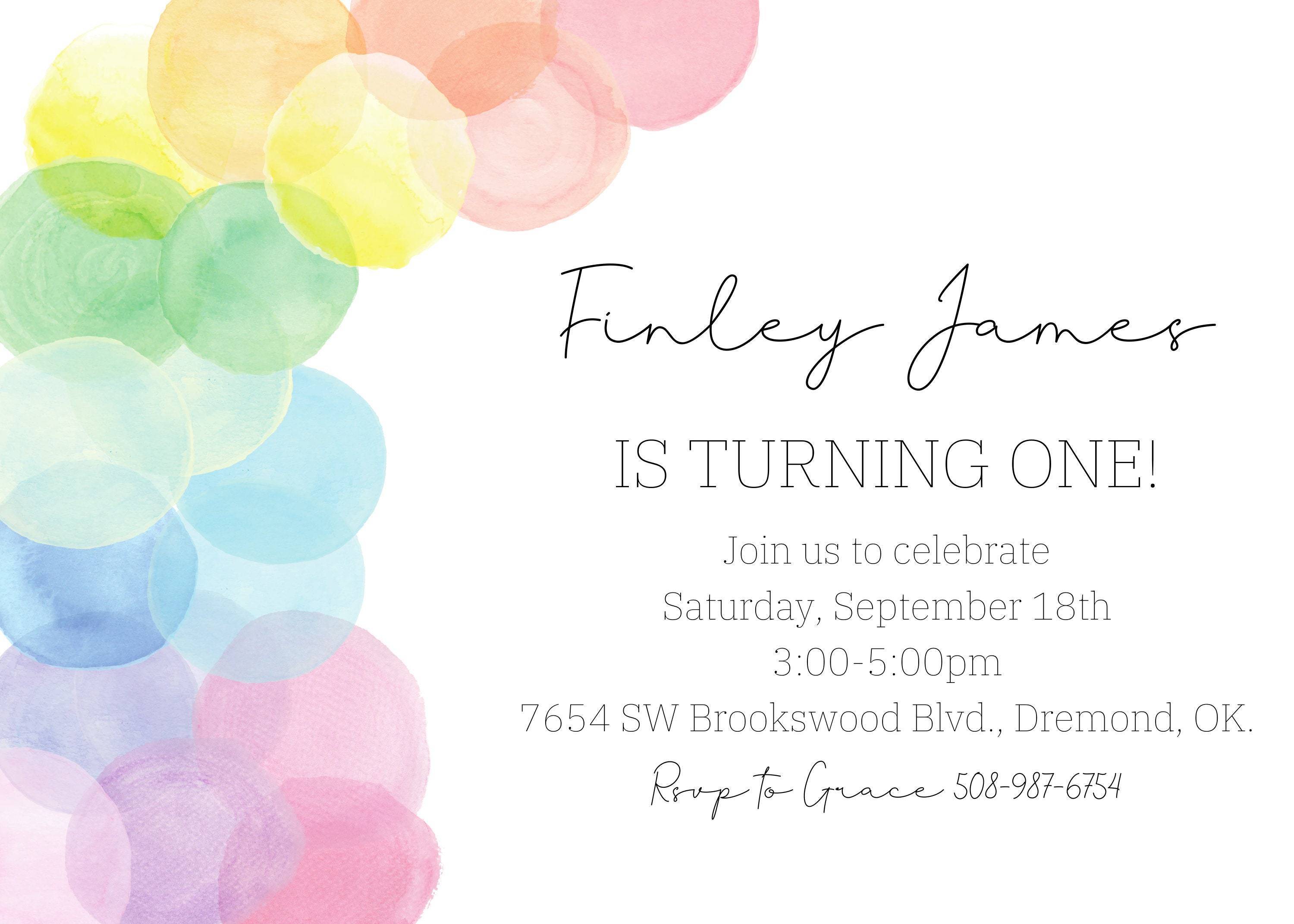 Customizable balloon birthday invitation first birthday | Etsy