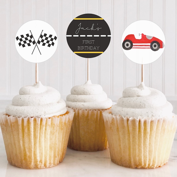 Car Cupcake Toppers - Etsy