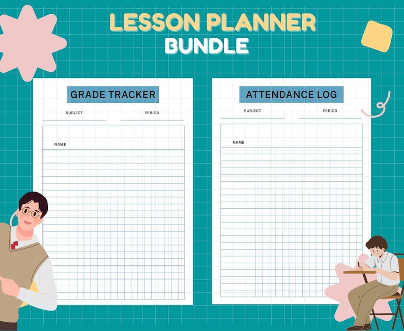 Digital Planner: Lesson Planner Bundle - School Lesson Planner, Student ...