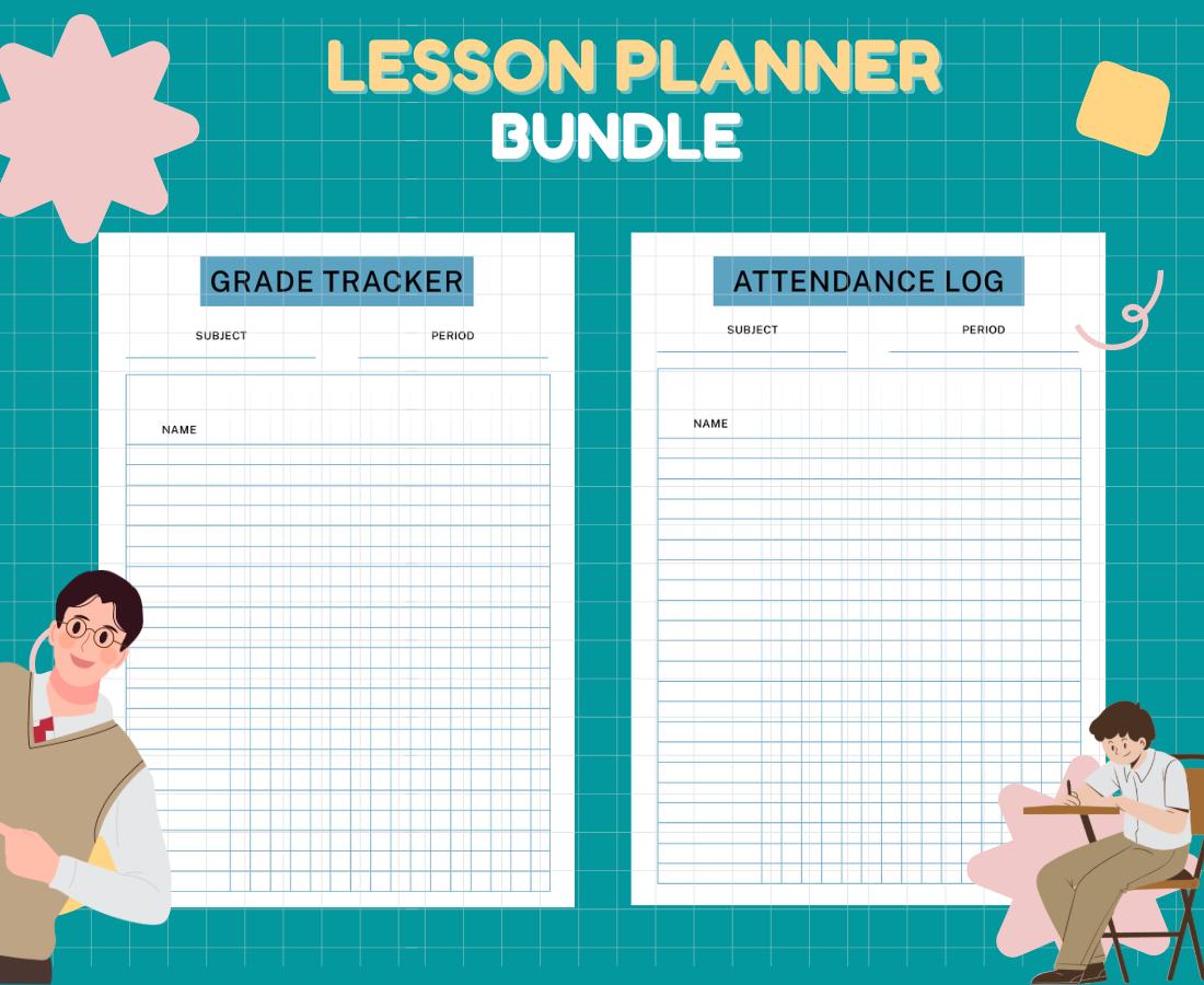 Digital Planner: Lesson Planner Bundle - School Lesson Planner, Student Planner, Timetables ...