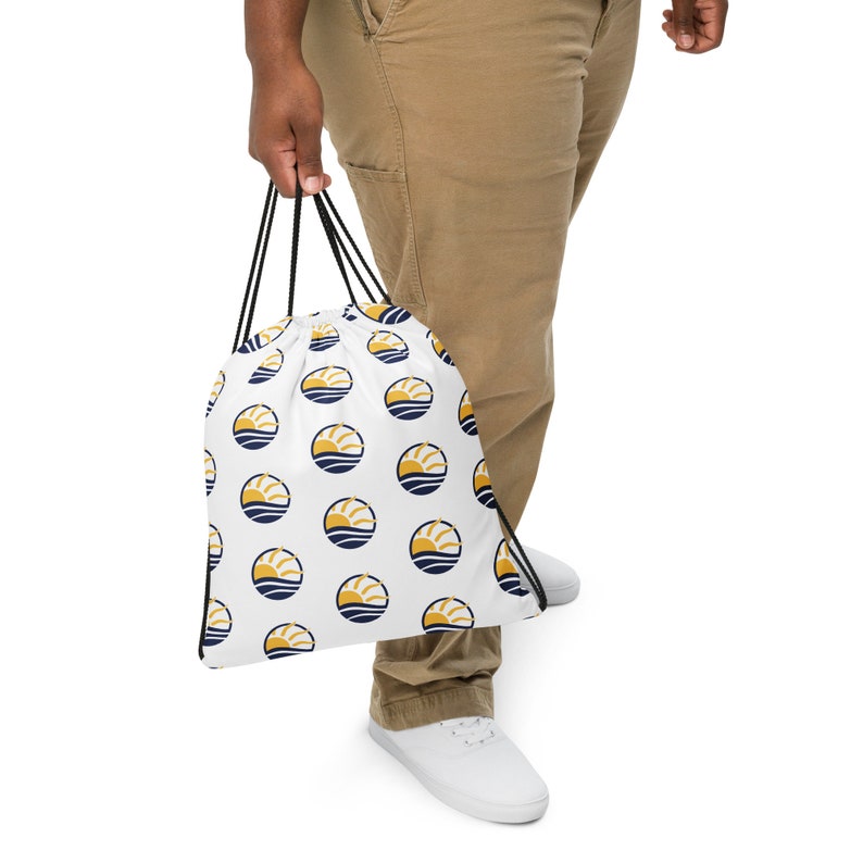 Custom Naturist Logo Drawstring Bag - Etsy