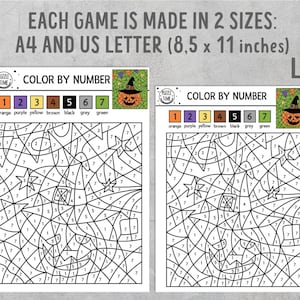Halloween Coloring and Activity Book Printout - Etsy