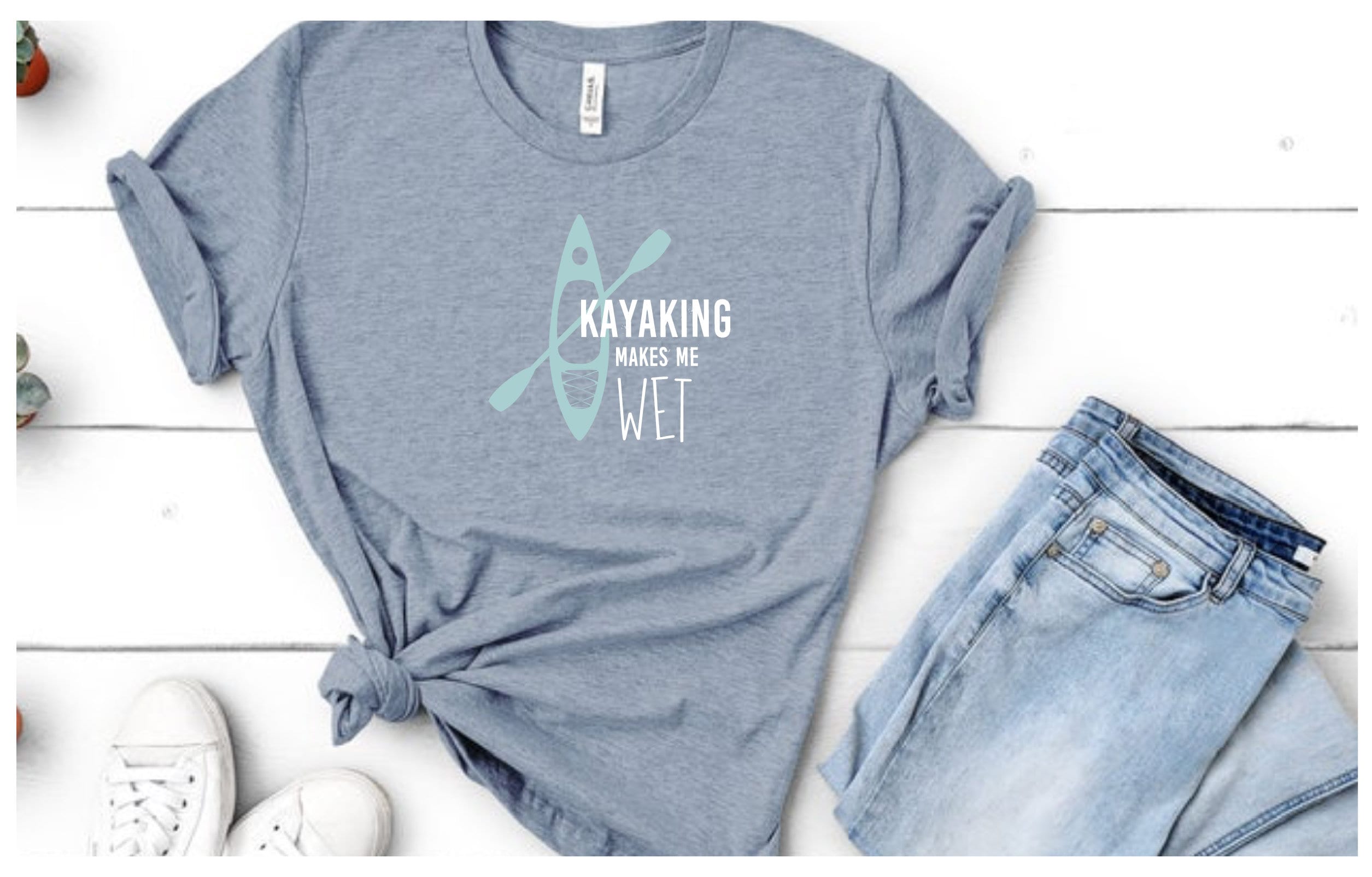 Kayaking Makes Me Wet SVG Template | SVG | Vinyl Template | Kayaking ...