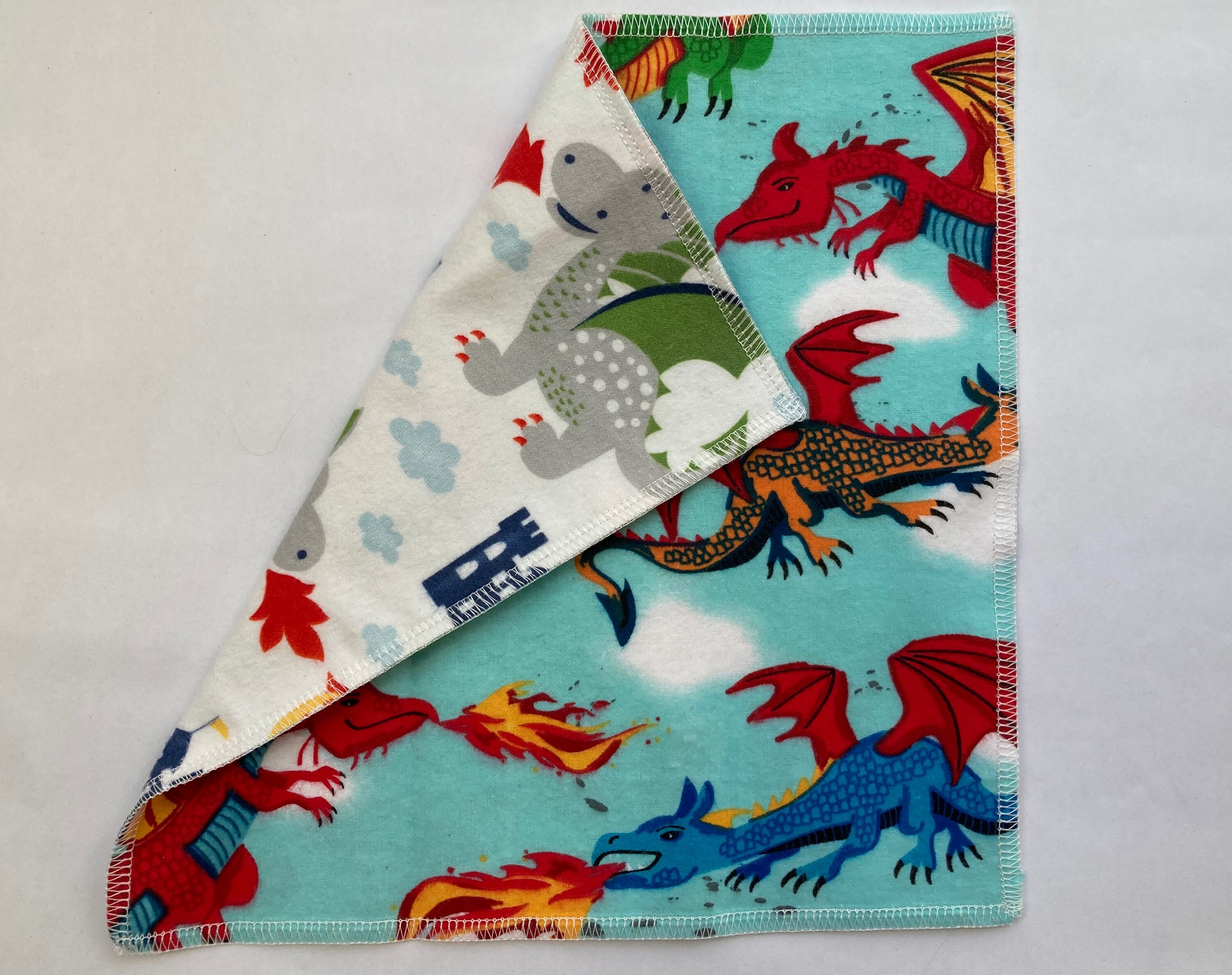 Dragon Dinosaur and Space Reusable Napkins. 2 Ply Set of 6 in - Etsy