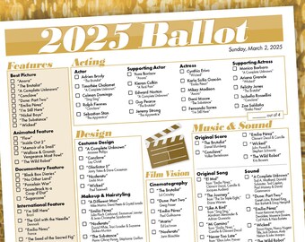 97th Academy Awards Party Games MEGA BUNDLE | Fun Game for Adults ...