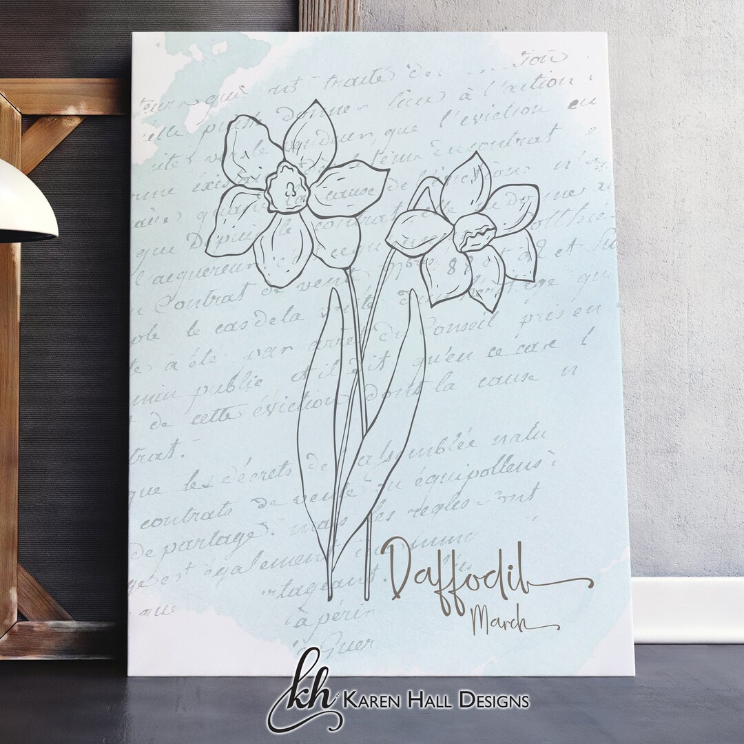 March Birth Flower / Birth Month Flower / Daffodil / Jonquils Narcissus ...