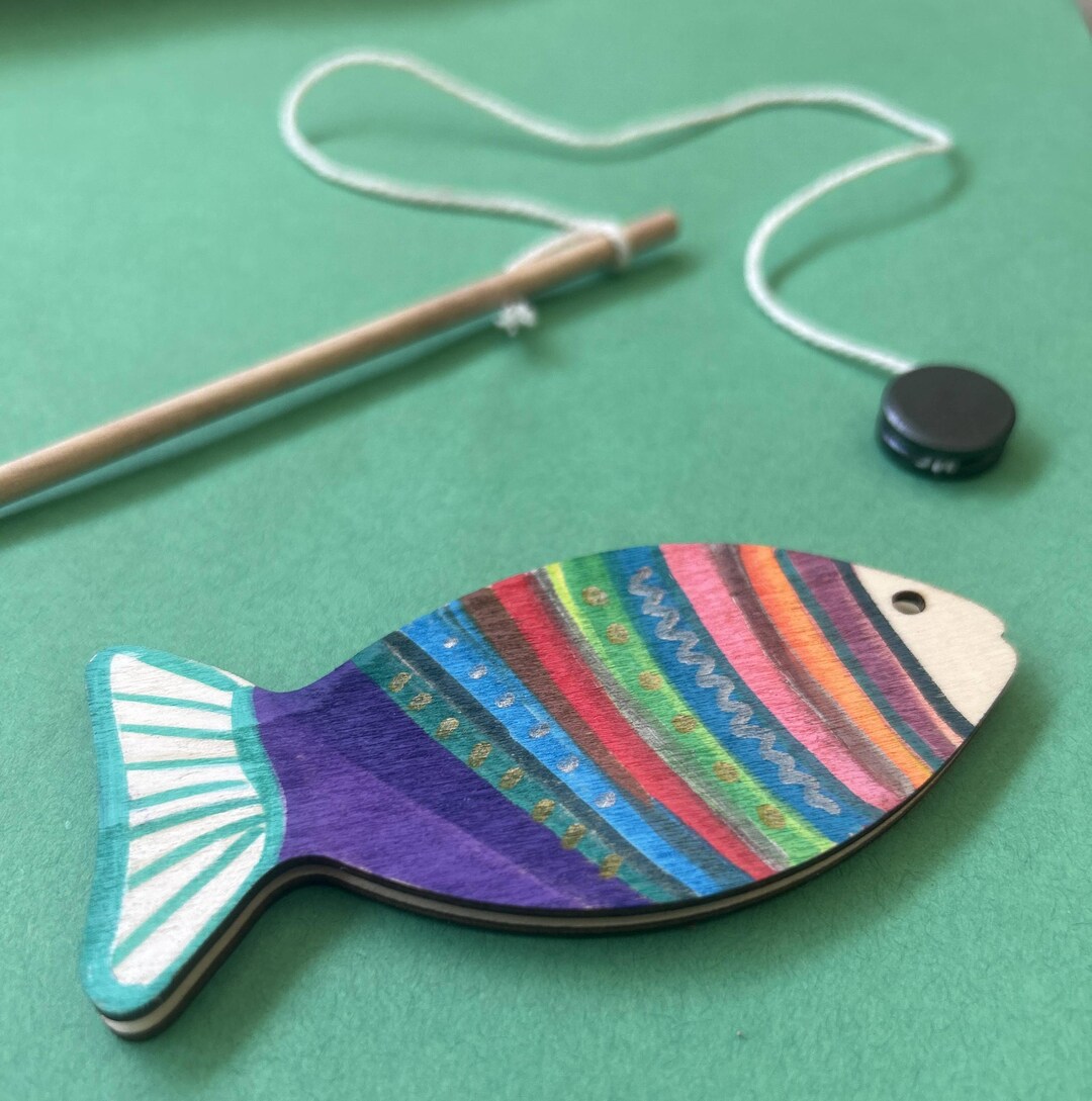 Magnetic Fish and Rod - Etsy
