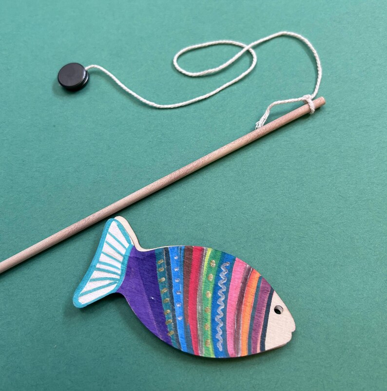 Magnetic Fish and Rod - Etsy