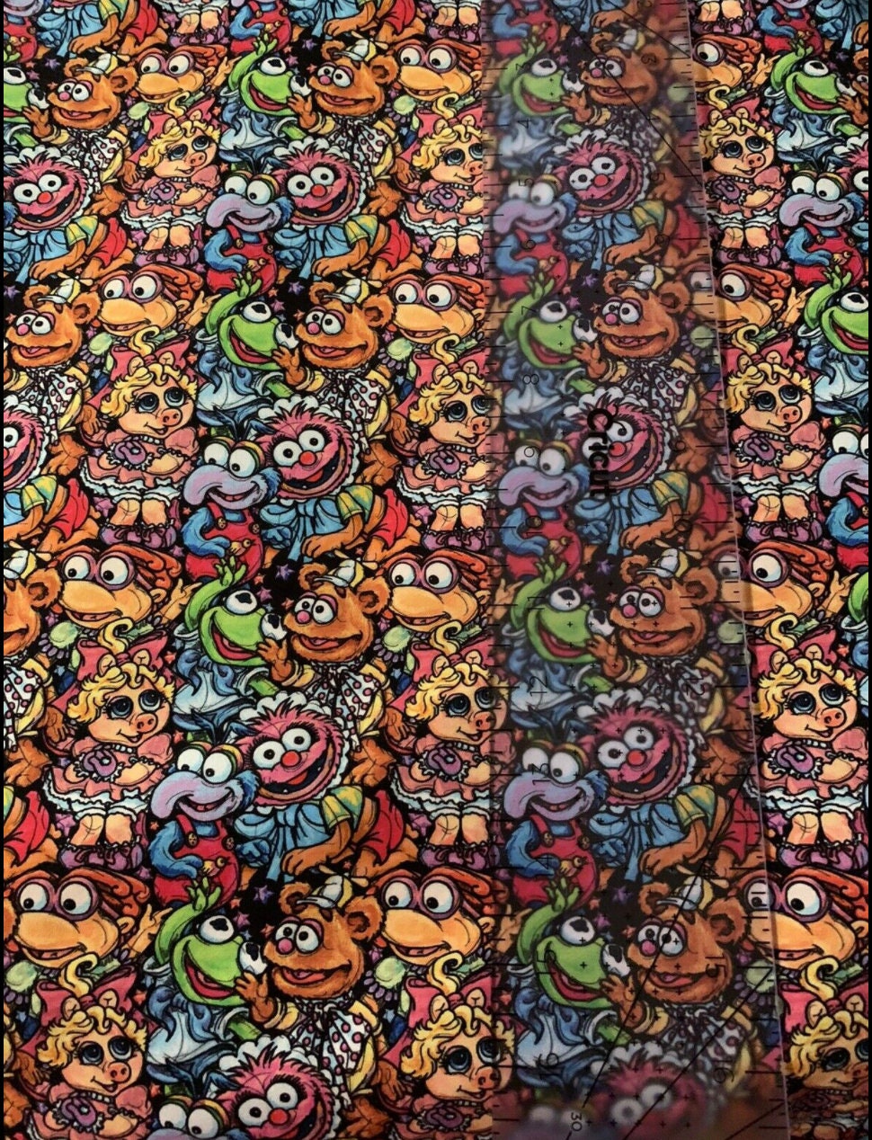 Craft Supplies & Tools Custom Fabric Frog Muppet Babies 9x14 Tumbler ...